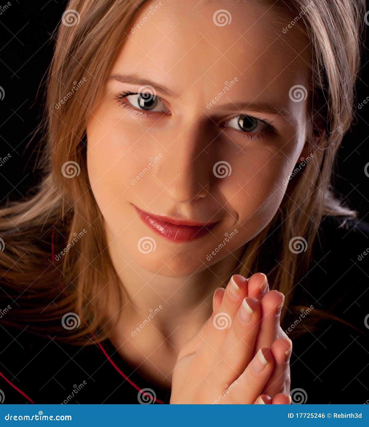 Beautiful Young Woman Asking for Help Stock Photo - Image of girl ...