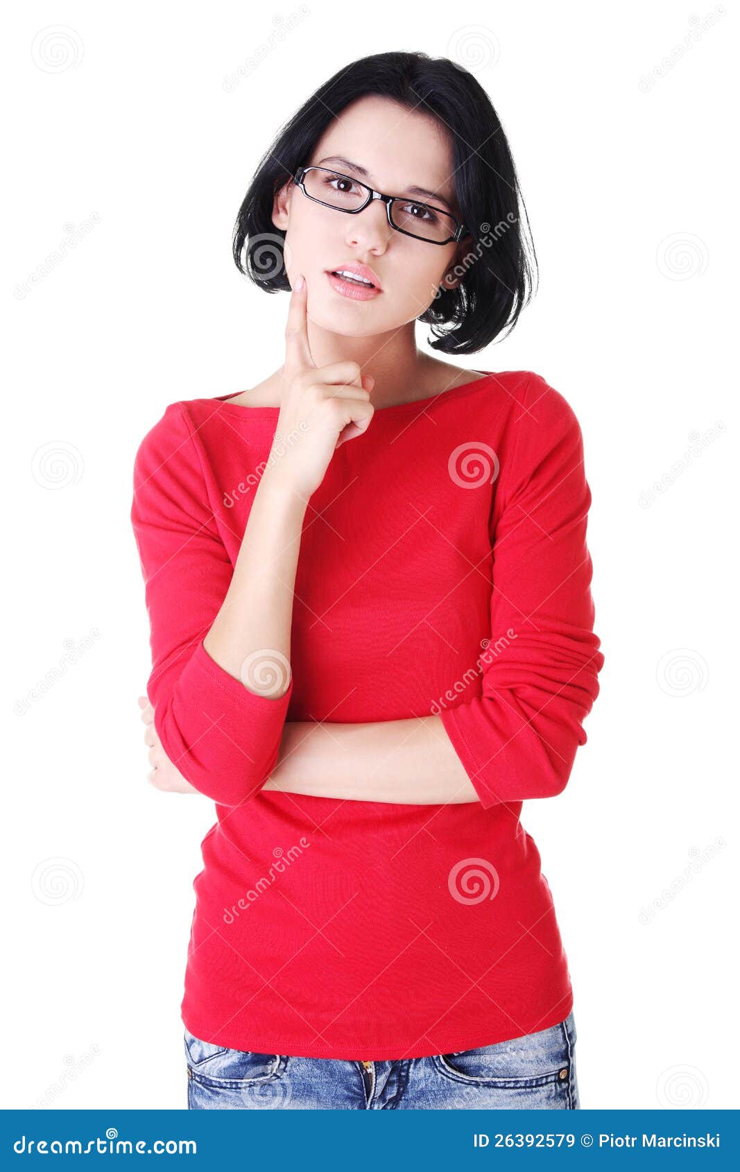 Beautiful Young Woman In Casual Clothes Stock Image Image Of Adult