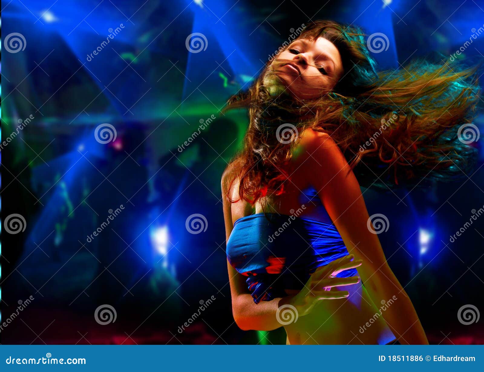 Beautiful Young Woman Dancing Stock Photo - Image of sensual, dancer ...