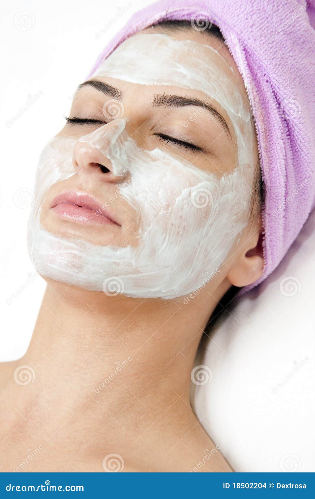 Beautiful Young Woman with Face Mask Stock Photo - Image of mask ...