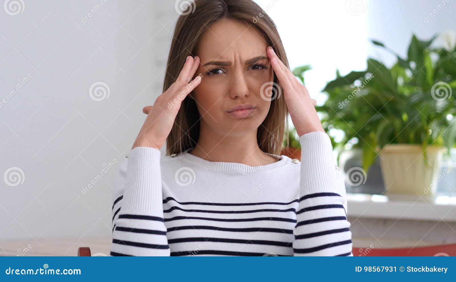 Beautiful Young Woman Gesturing Failure and Problems Stock Image ...