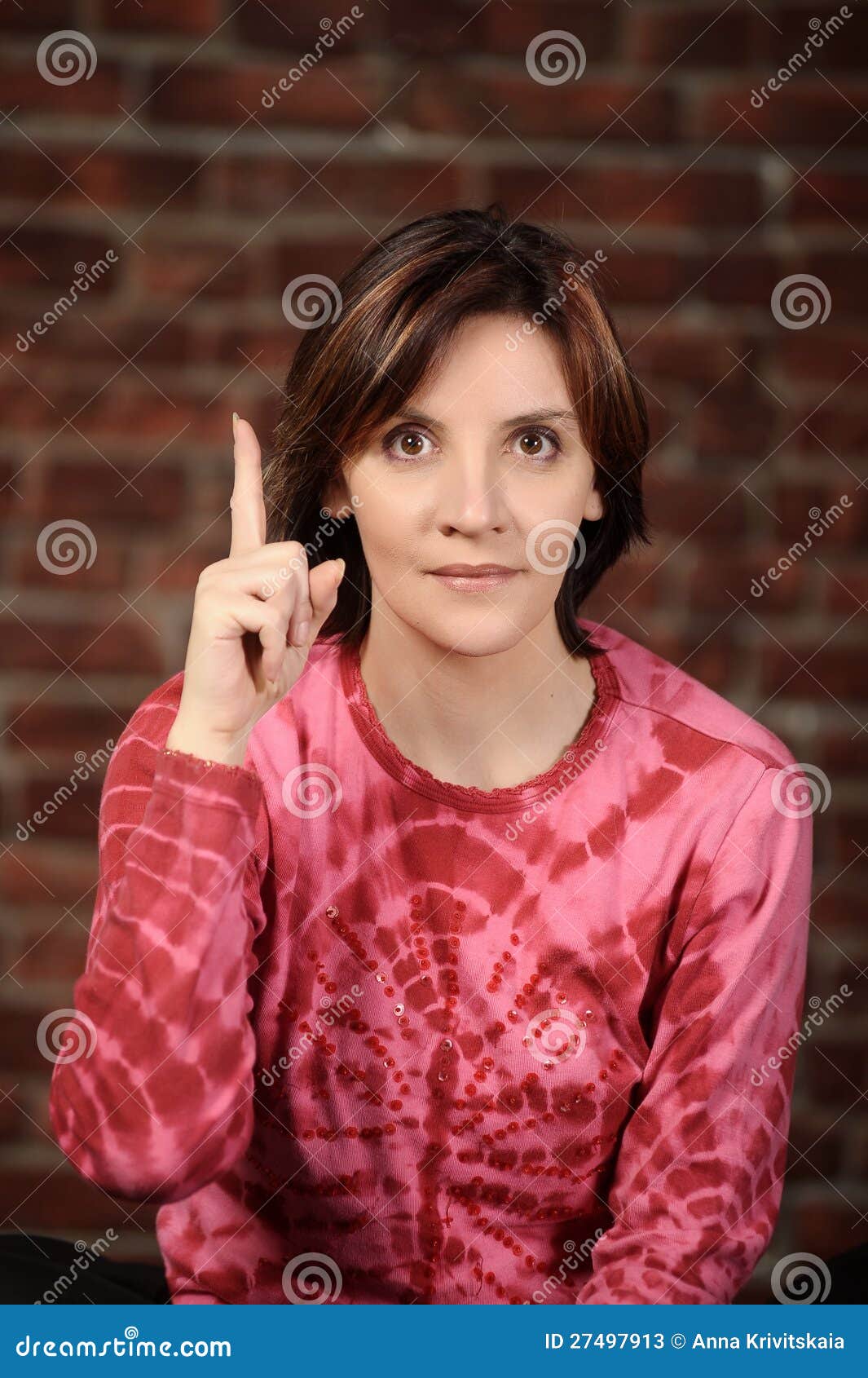 Beautiful Young Woman Has an Idea Stock Image - Image of inspiration ...