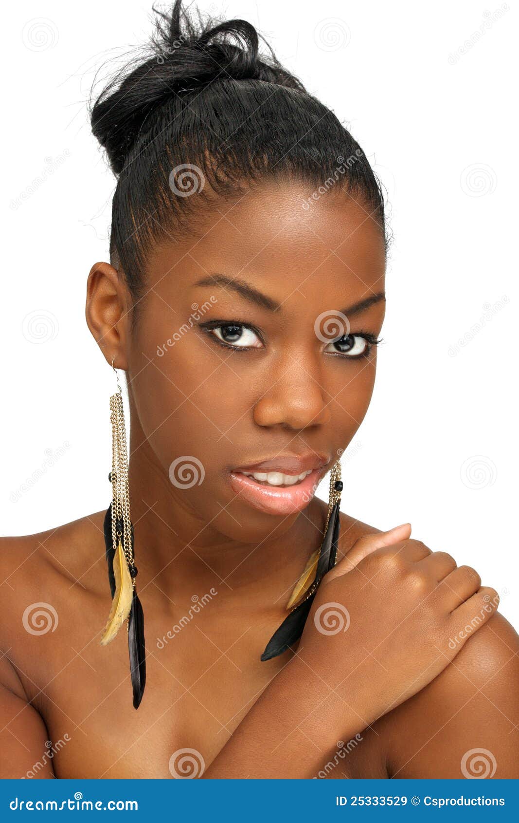 Beautiful Young Woman, Headshot (5) Stock Image - Image of cosmetics ...