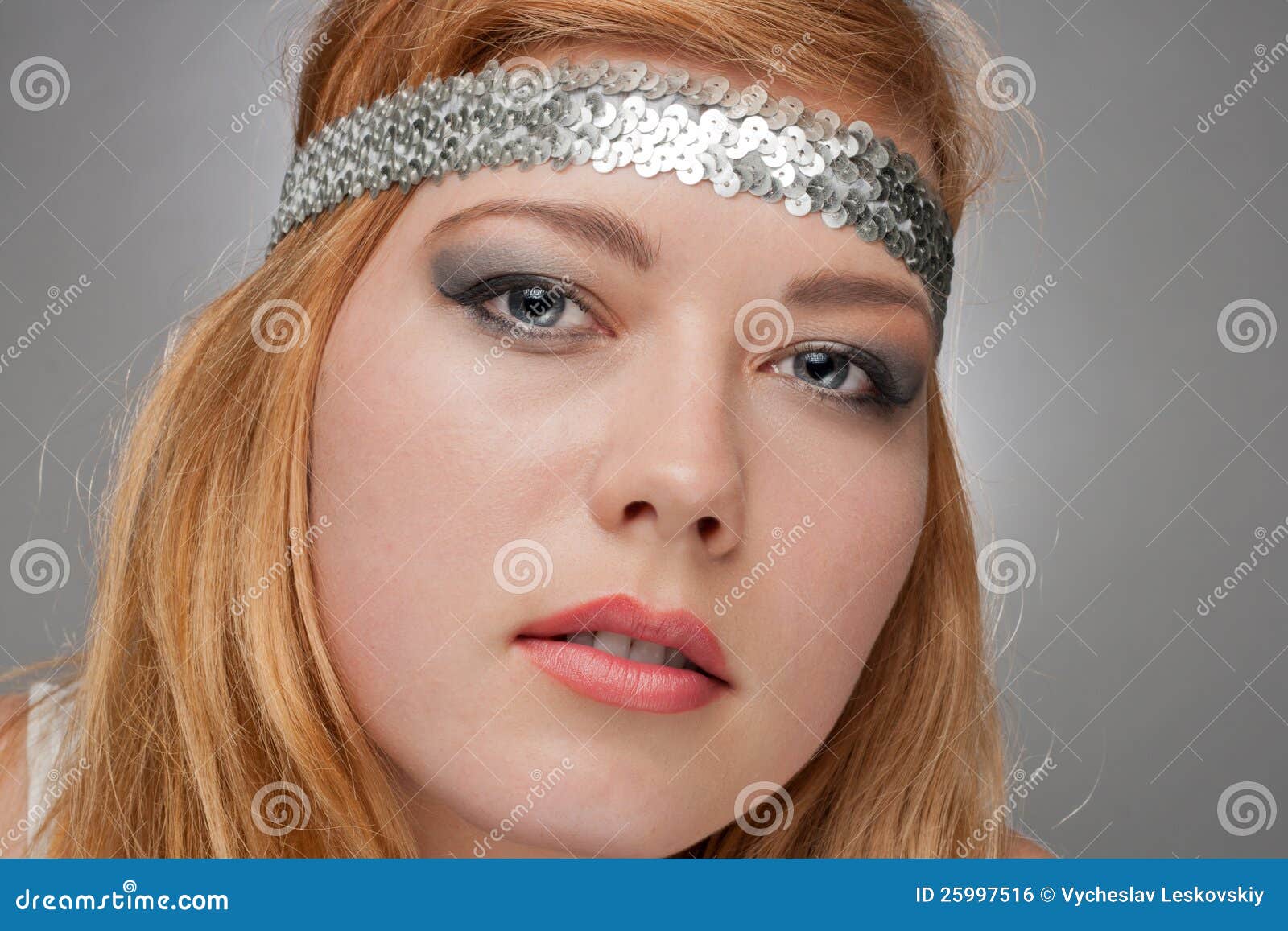 Beautiful Young Woman Hippie Stock Photo - Image of face, closeup: 25997516