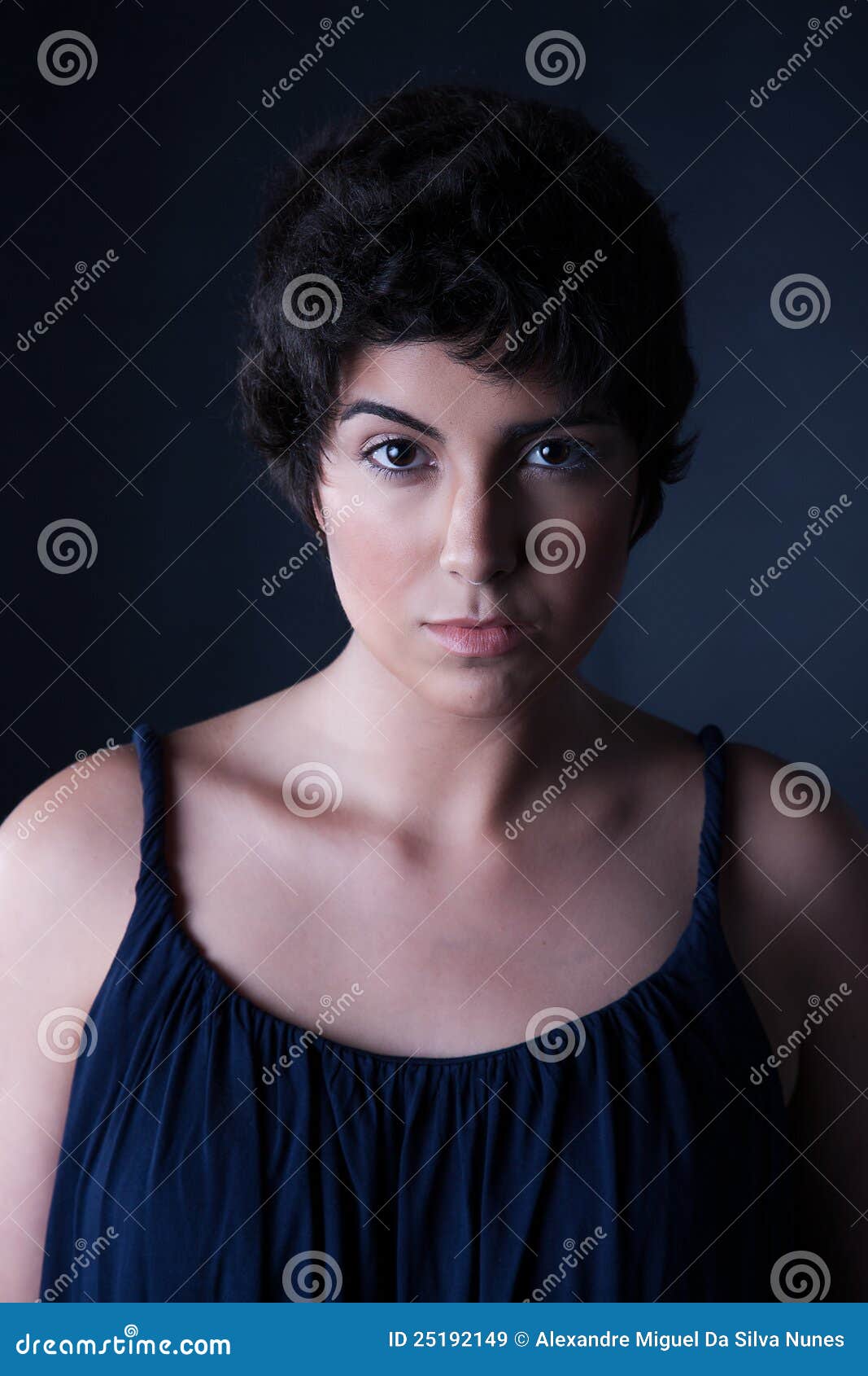 Beautiful Young Woman, Looking To Camera Stock Image - Image of beauty ...