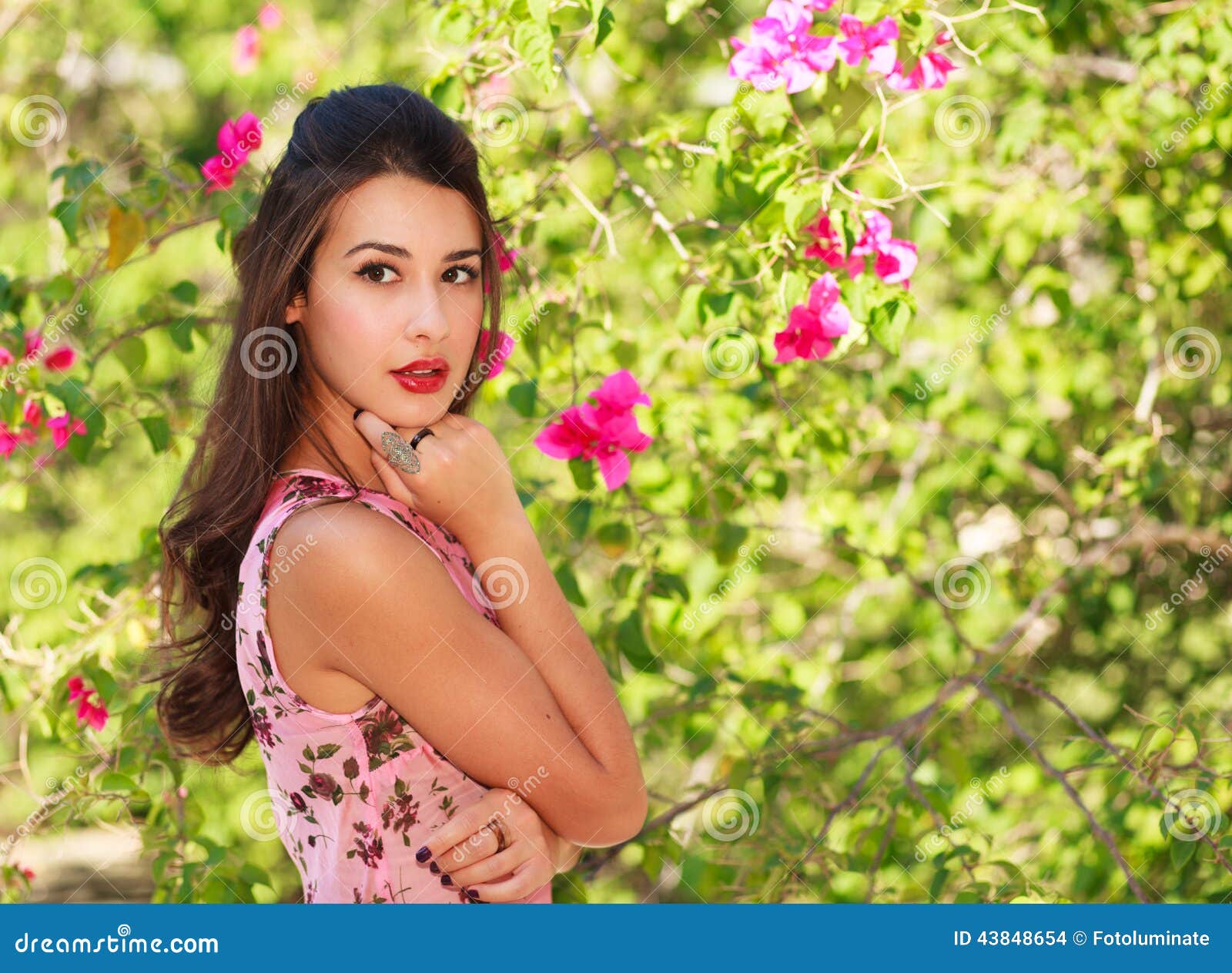 Beautiful young woman stock photo. Image of mixed, brown - 43848654