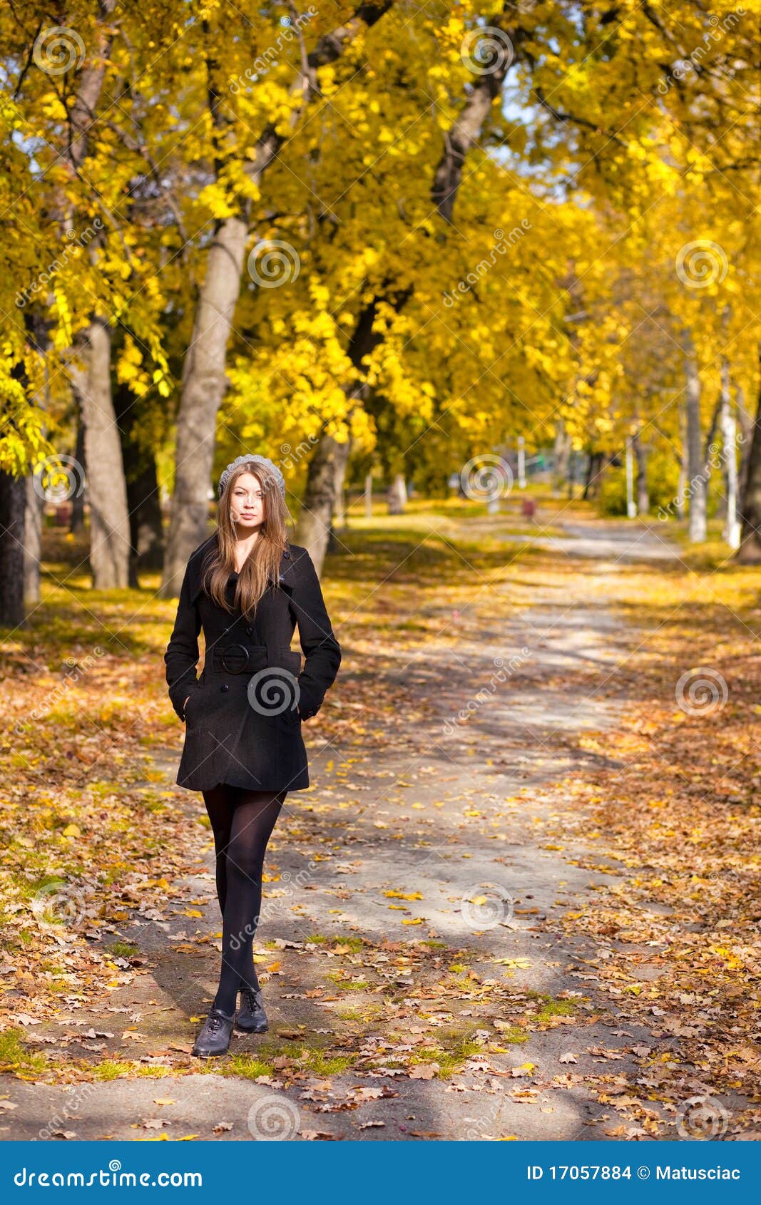 Beautiful Young Woman in the Park Stock Photo - Image of girl, human ...