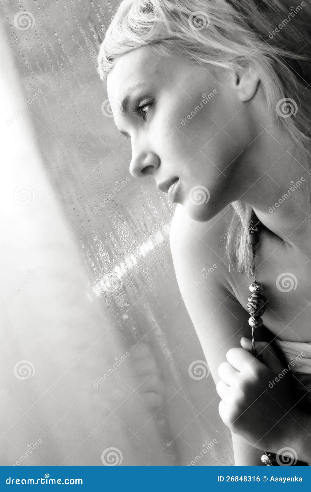 Beautiful Young Woman Pining Stock Photo - Image of rest, outdoor: 26848316