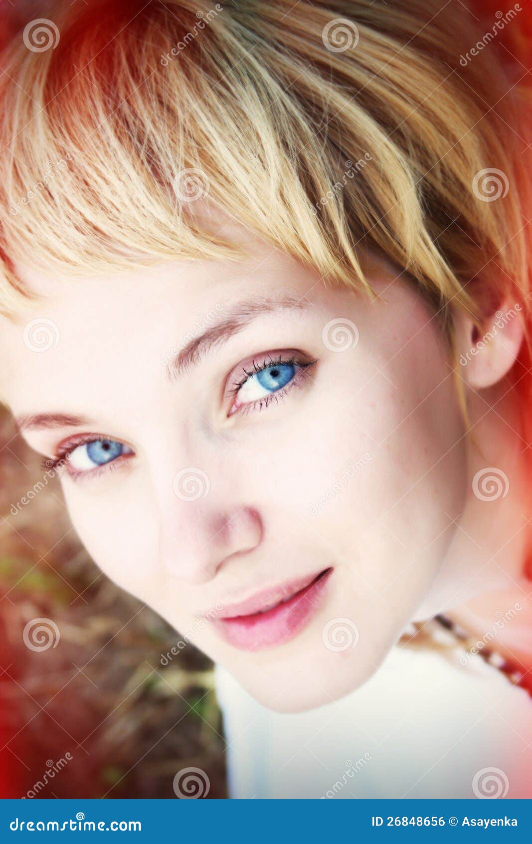 Beautiful Young Woman Pining Stock Photo - Image of rest, female: 26848656