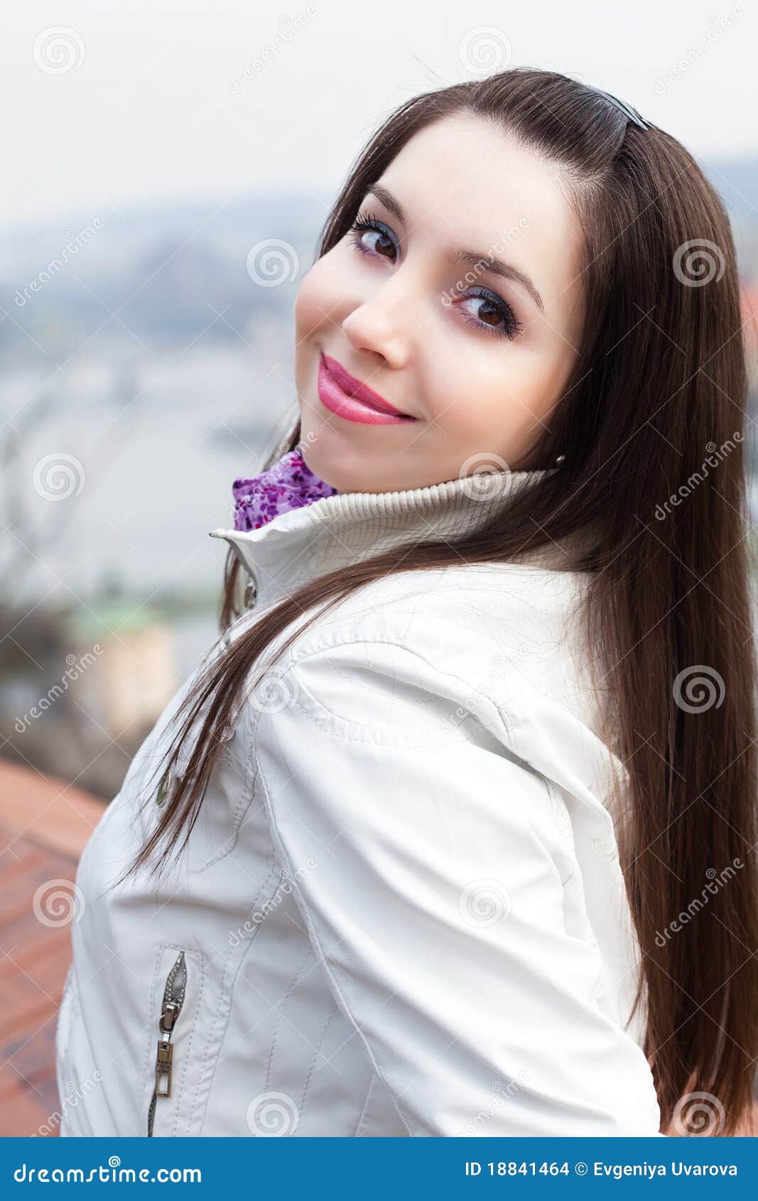 Beautiful Young Woman in Prague Stock Photo - Image of human, people ...