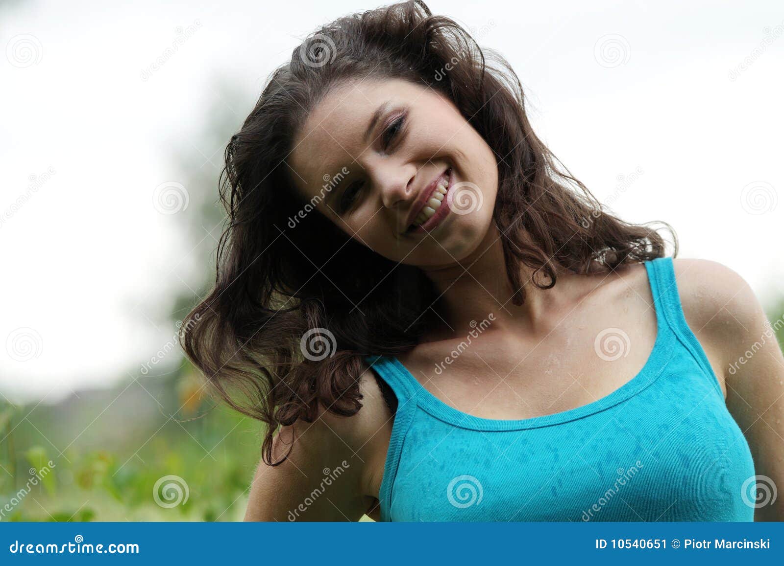 Beautiful Young Woman Relaxing Stock Image - Image of cute, glamour ...