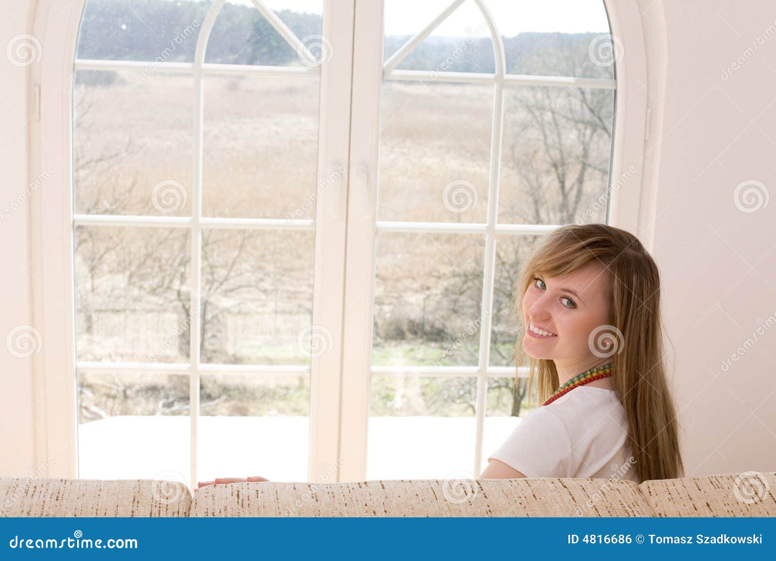 Beautiful Young Woman Relaxing Stock Photo - Image of relaxation ...