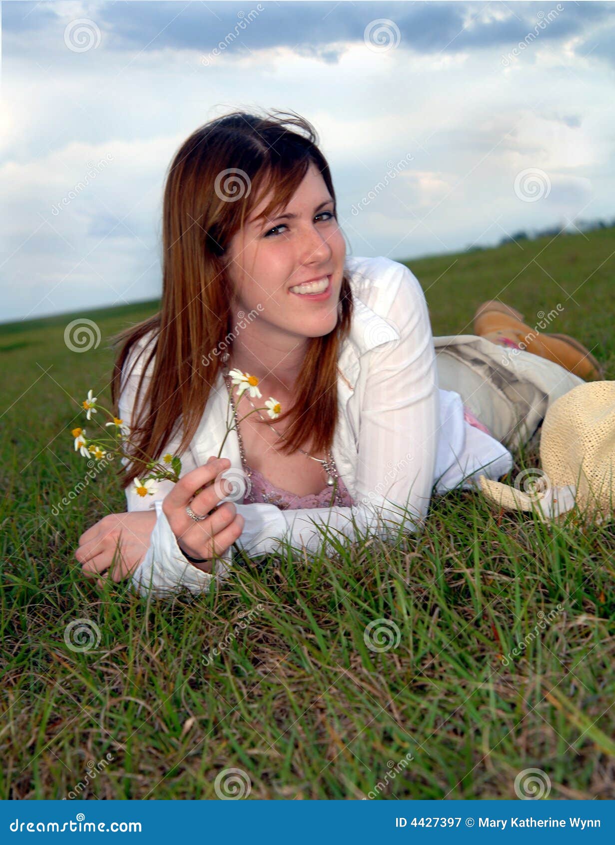 Beautiful Young Woman Spring Time Stock Image - Image of fashion, life ...