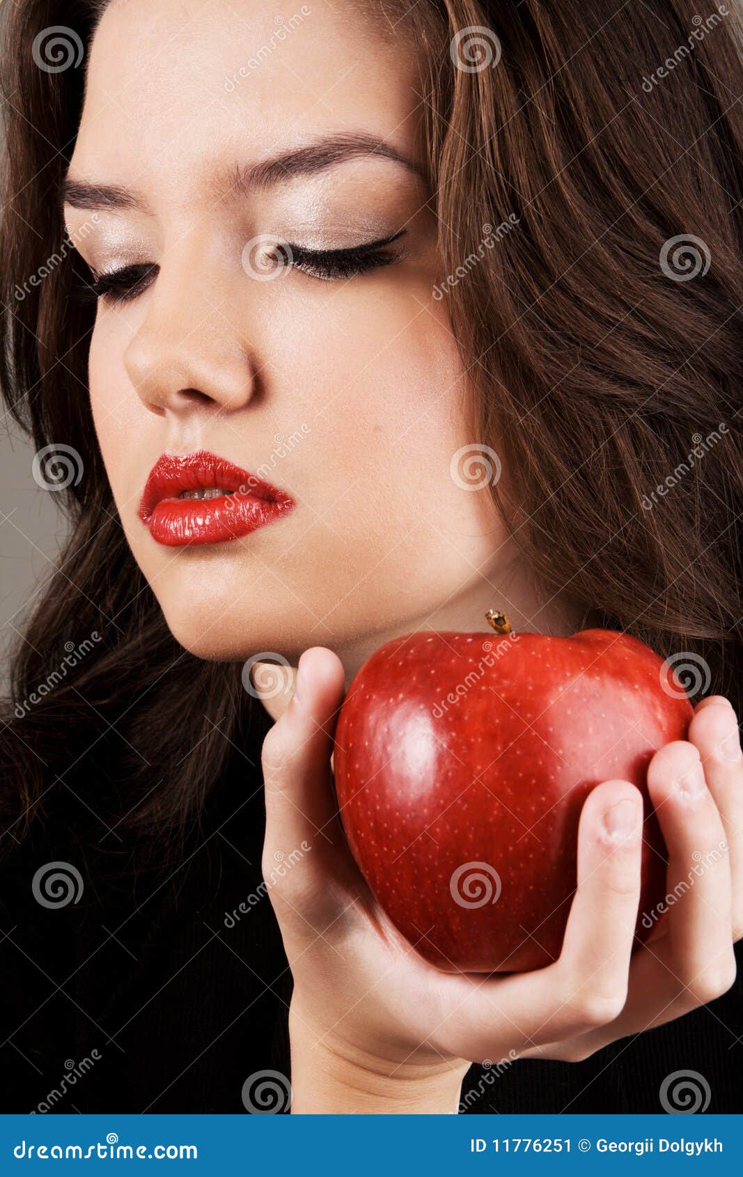 Beautiful Young Woman Studio Portrait Stock Image - Image of female ...