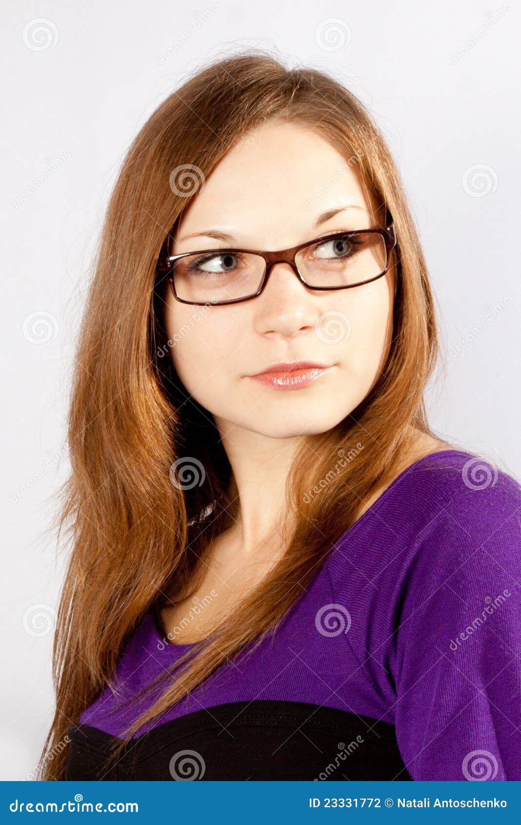 Beautiful Young Woman Thinks Stock Photo - Image of businesswomen ...