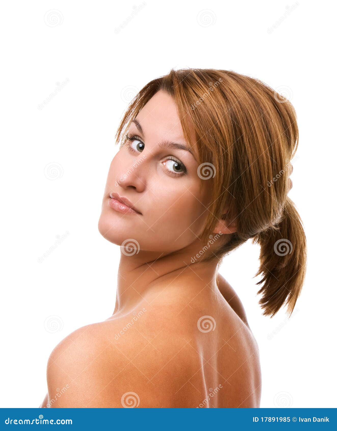 Beautiful Young Women Looking at You Stock Image - Image of cute ...