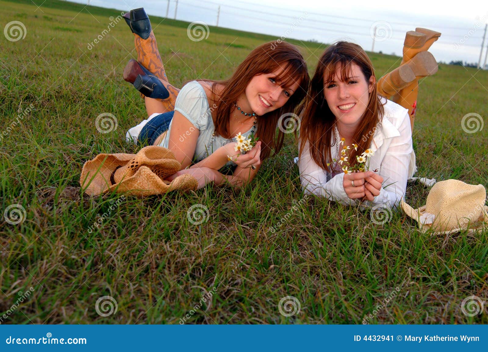 Beautiful Young Women Spring Time Stock Image - Image of female ...