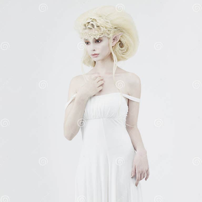 Beautiful young girl elf stock image. Image of fairy - 22945685