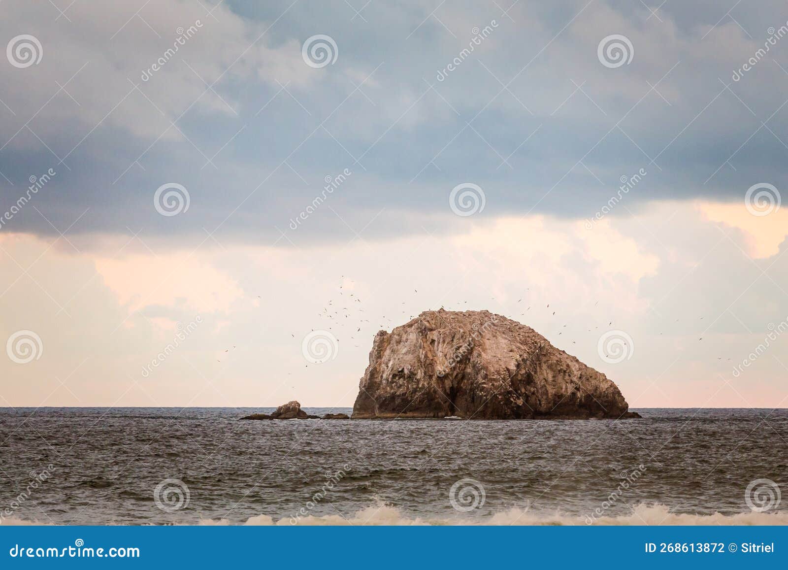 Beautiful Zipolite Beach In Mexico Royalty-Free Stock Photography ...