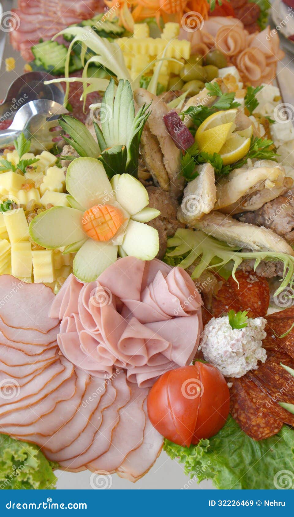 Beautifull Decorated Cold Cuts Stock Image - Image of flavor ...
