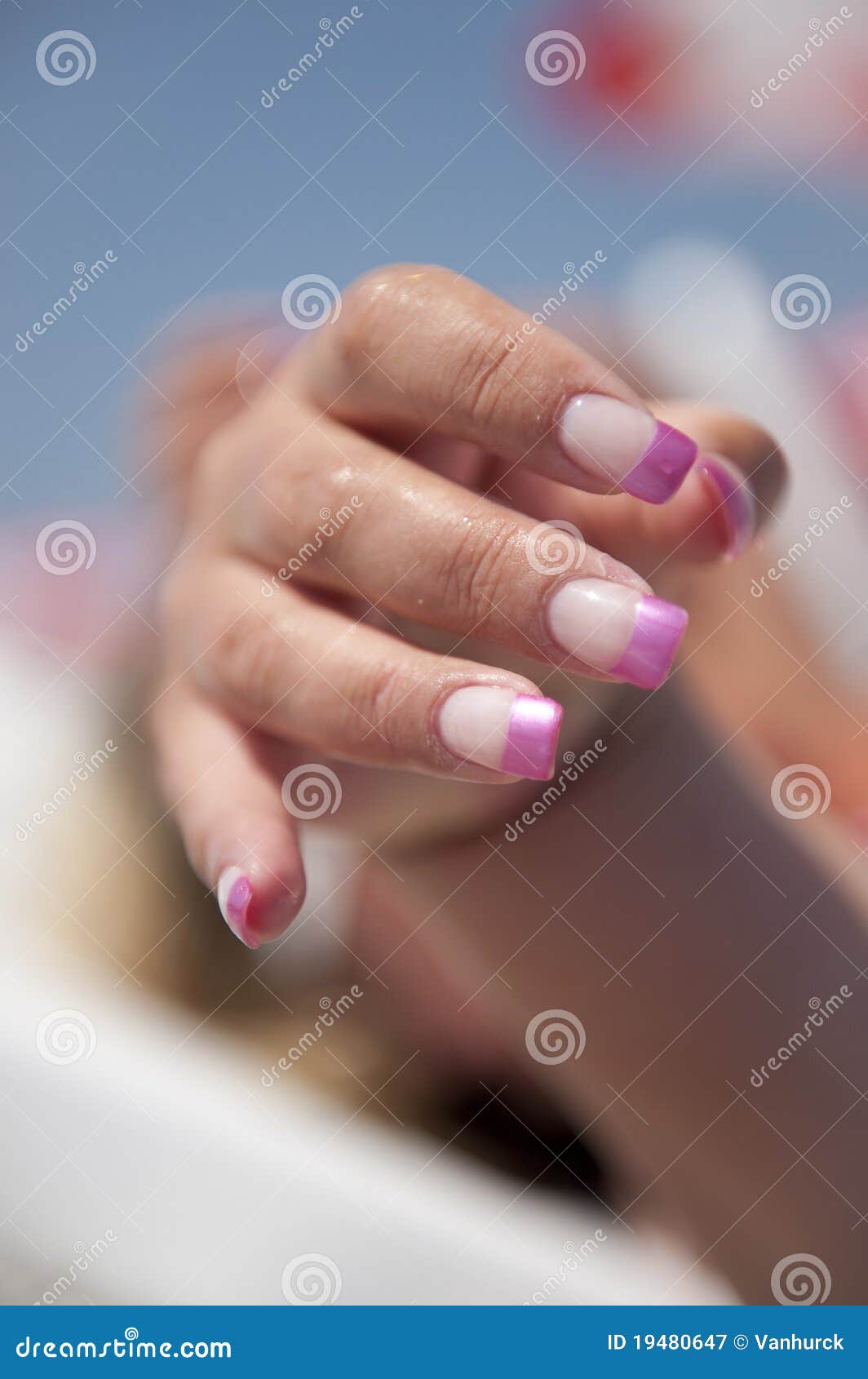 Beautifull Manicured and Painted Finger Nails Stock Image - Image of ...