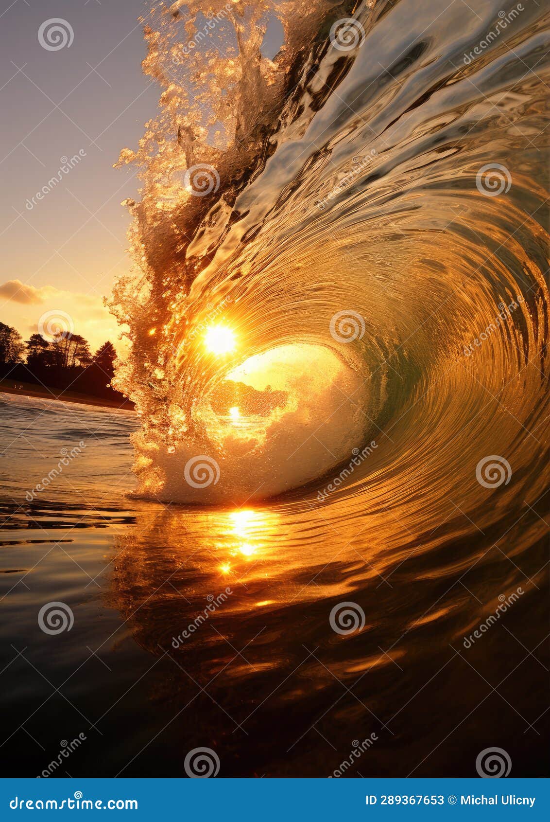 Beautifull waves in ocean stock image. Image of motion - 289367653