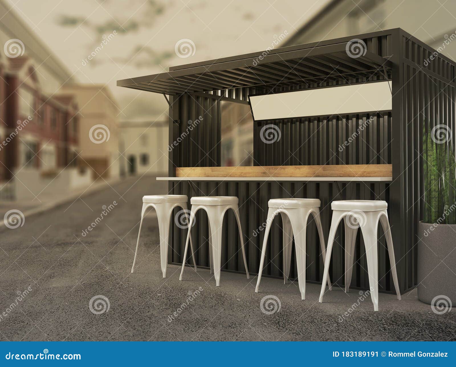 Beautifully Converted Shipping Container in the into Modern Cafe Bar ...