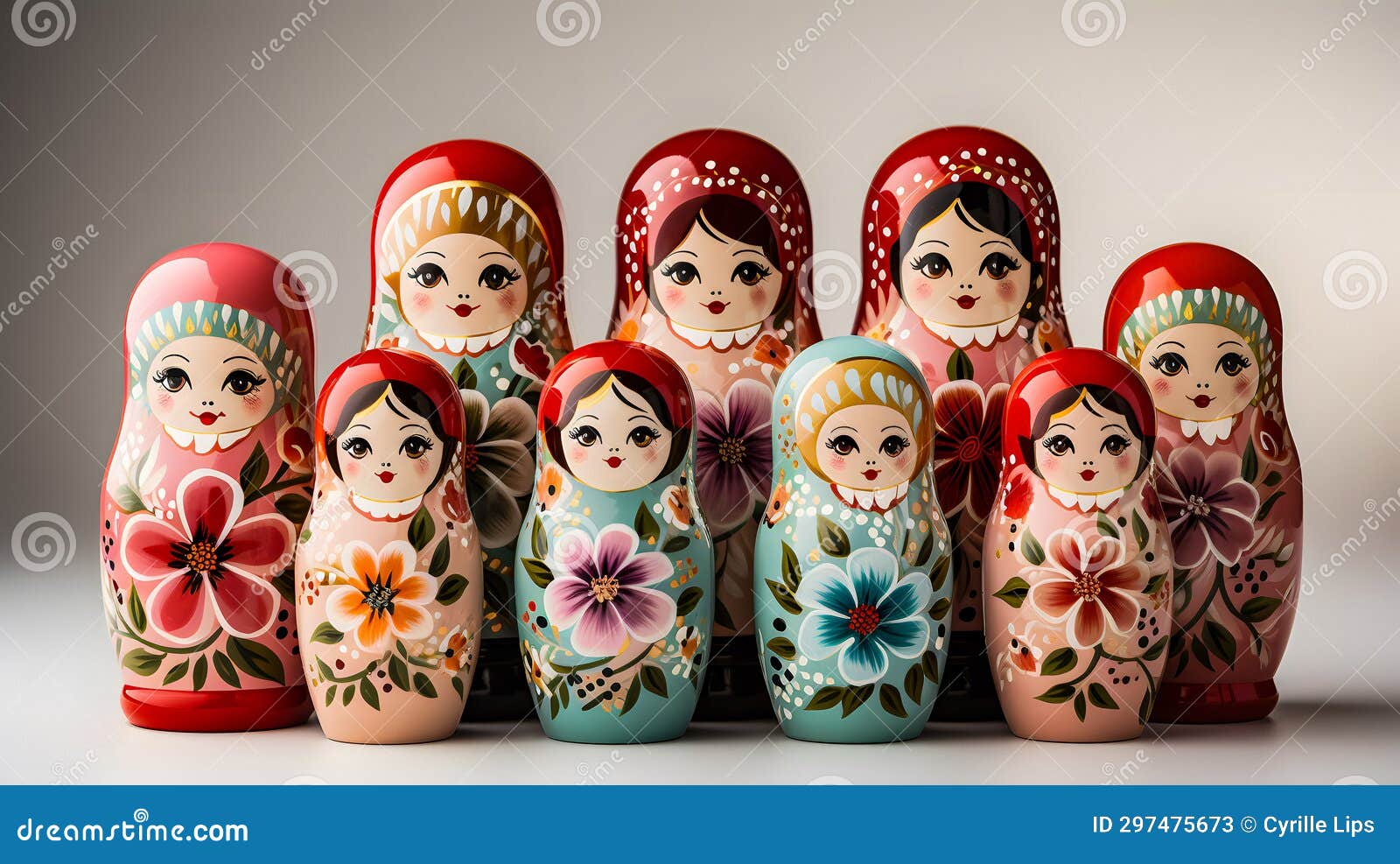 Stunning AI-Generated Matryoshka Dolls. Generative Ai Stock ...