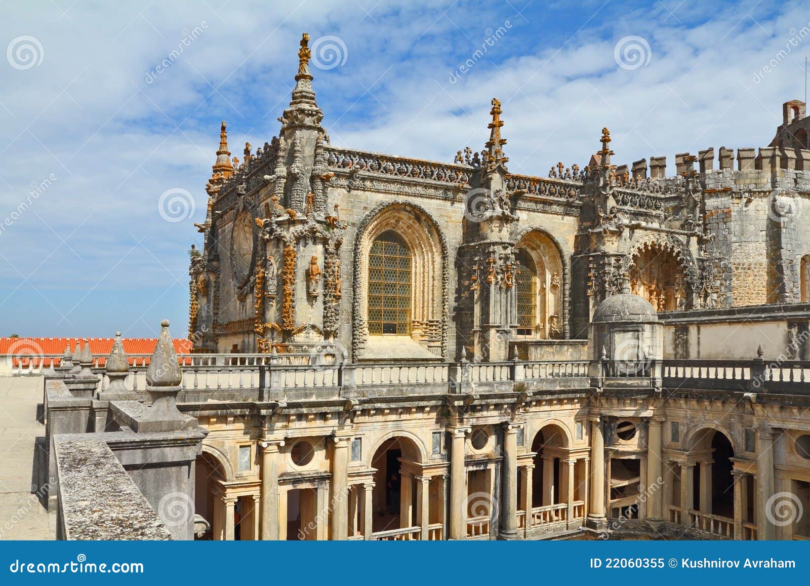 Beautifully Decorated Facades Quadrangular Palace Stock Image - Image ...