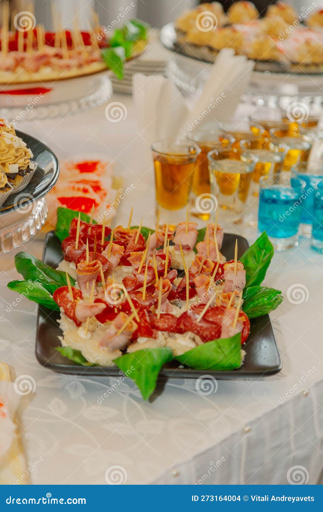 A Beautifully Decorated Table with Snacks OA Beautifully Decorated ...
