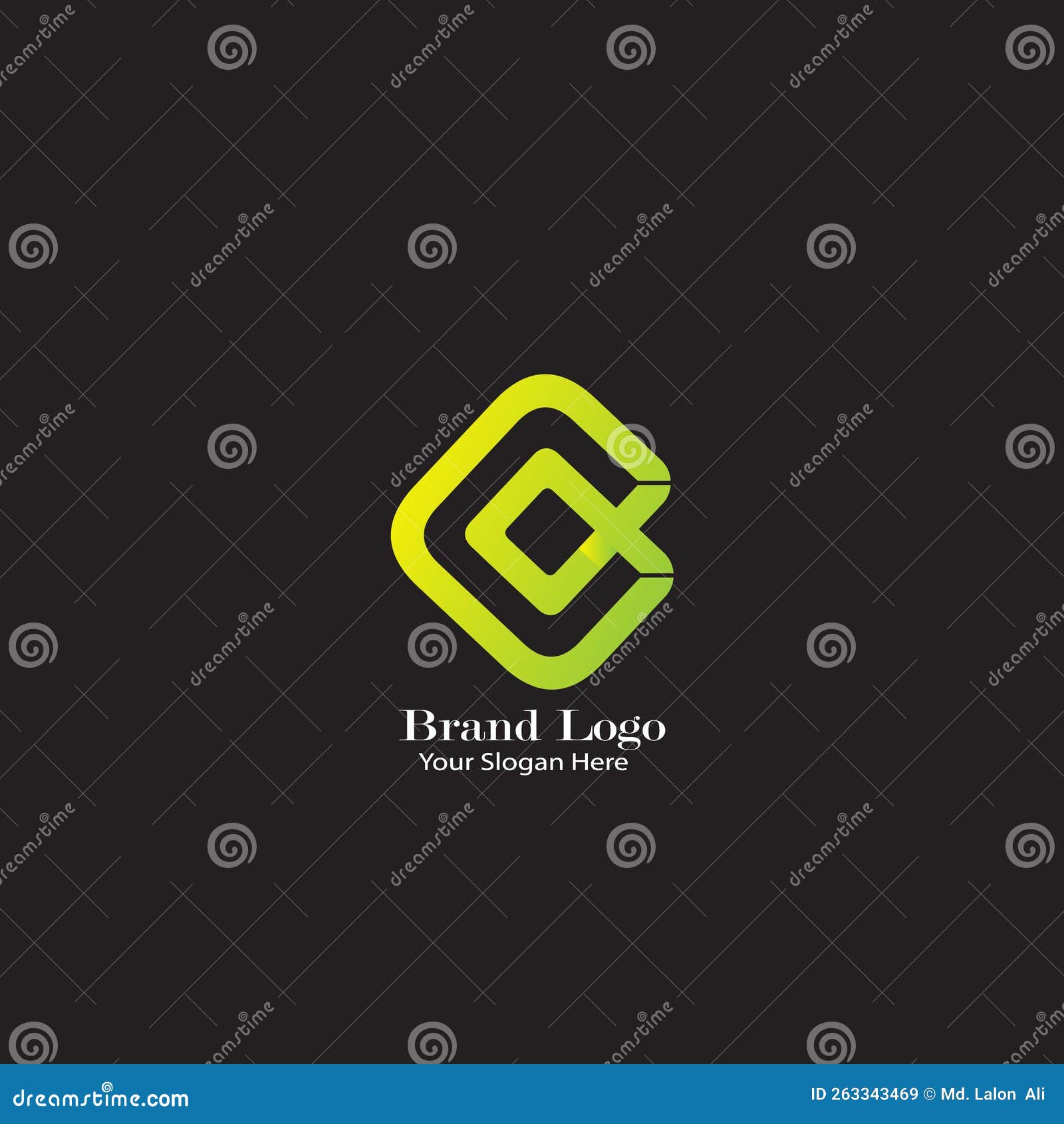 Creative Brand Logo stock vector. Illustration of business - 263343469