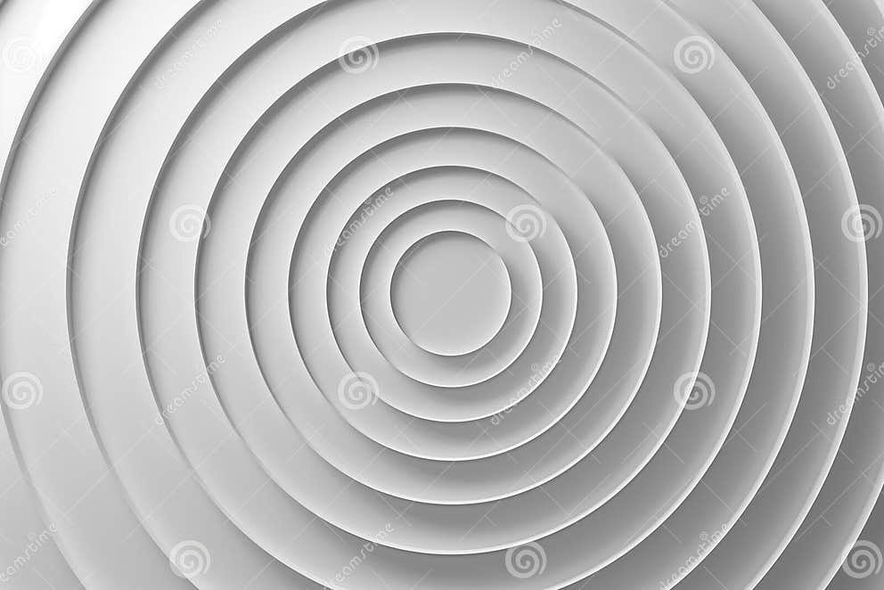 Abstract Pattern of White and Gray Circular Lines Texture Background ...