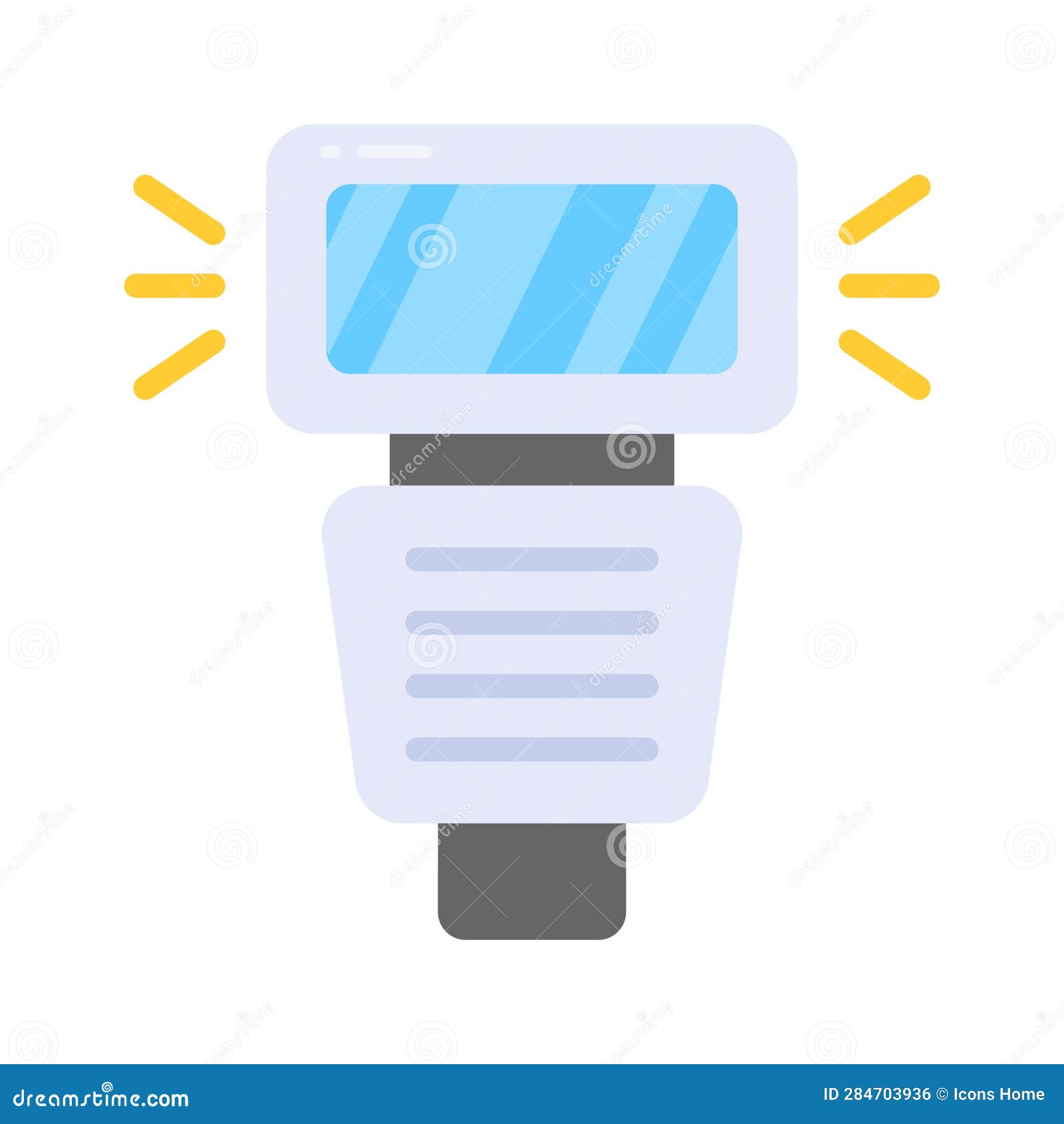 Beautifully Designed Camera Flash Icon in Modern Flat Style, Ready To ...