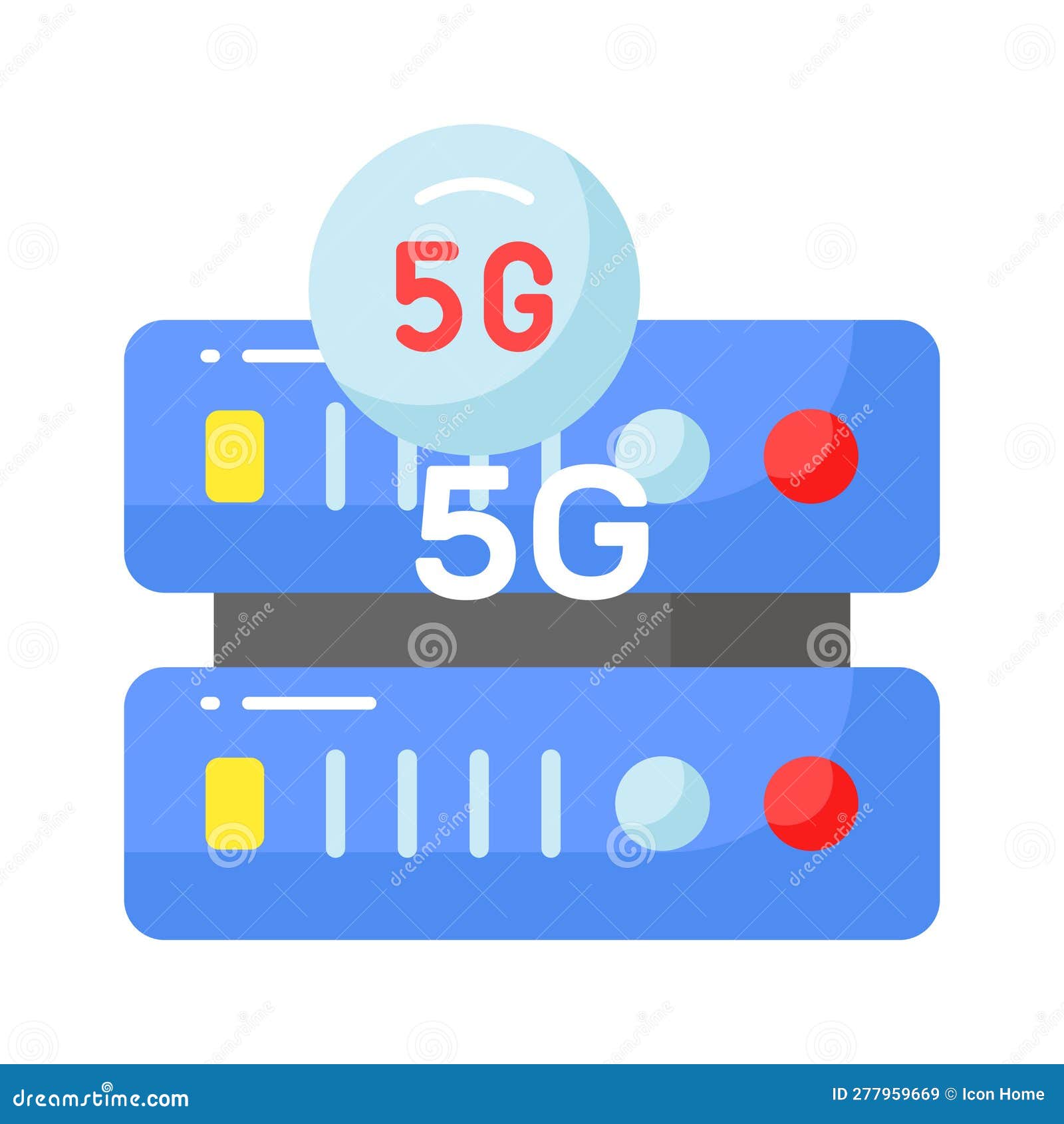 Beautifully Designed 5G Network Server Icon in Modern Style, 5G ...