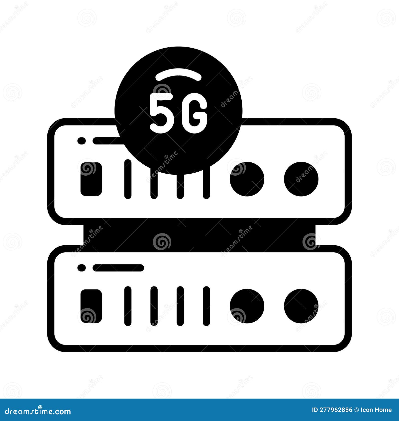 Beautifully Designed 5G Network Server Icon in Modern Style, 5G ...
