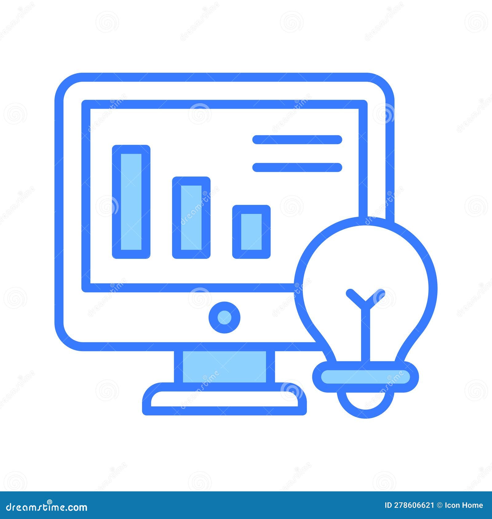 Beautifully Designed Icon of Creative Analysis in Modern Style, Data Analytics Premium Icon ...