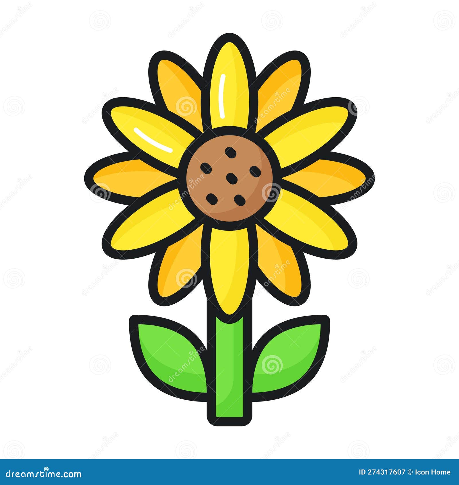 A Beautifully Designed Vector of Sunflower, an Attractive Icon of ...
