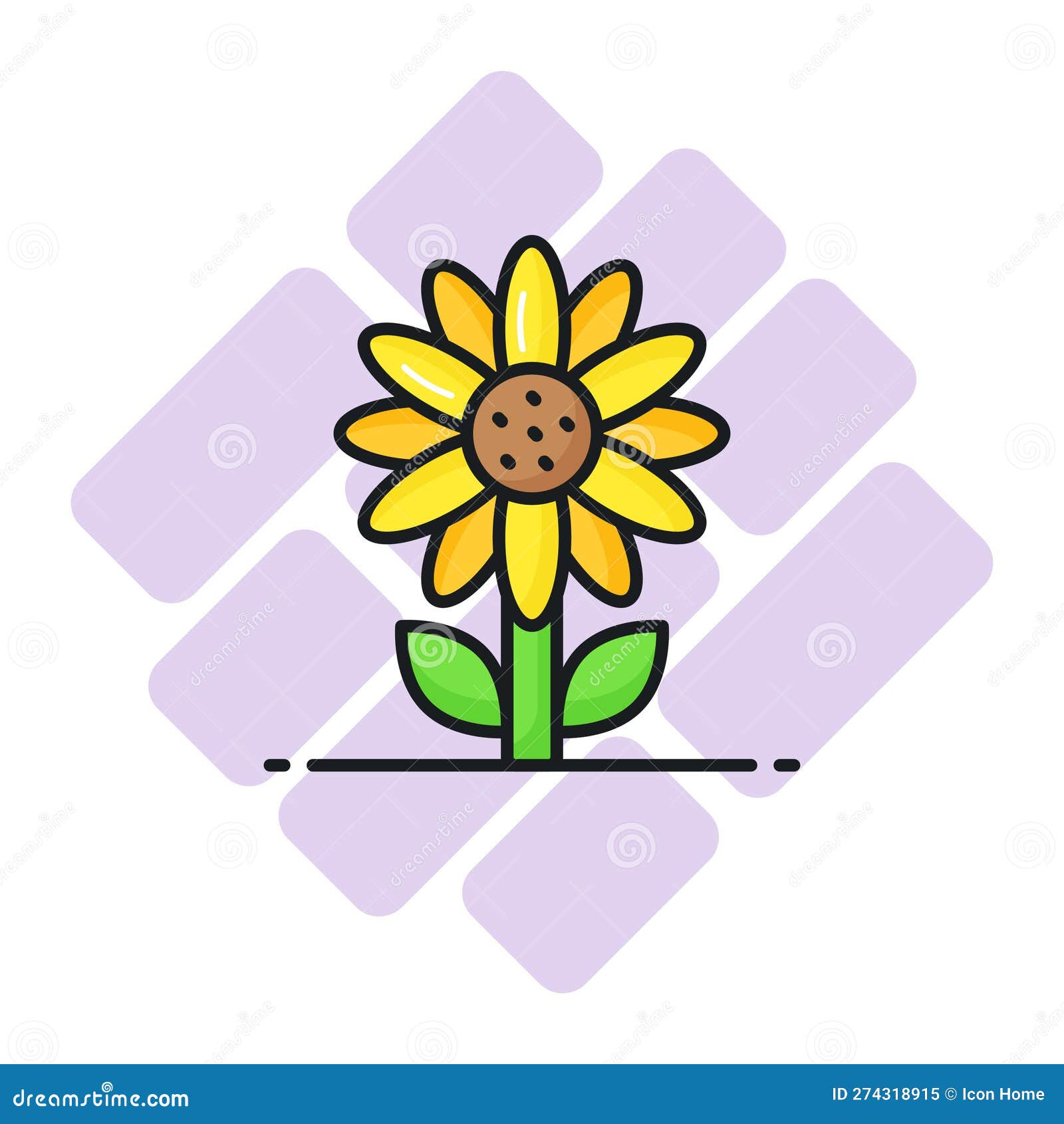 A Beautifully Designed Vector of Sunflower, an Attractive Icon of ...