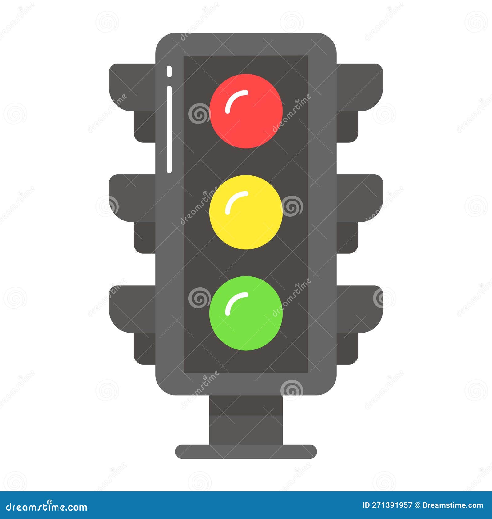Beautifully Designed Vector of Traffic Signals, Traffic Lights Icon ...