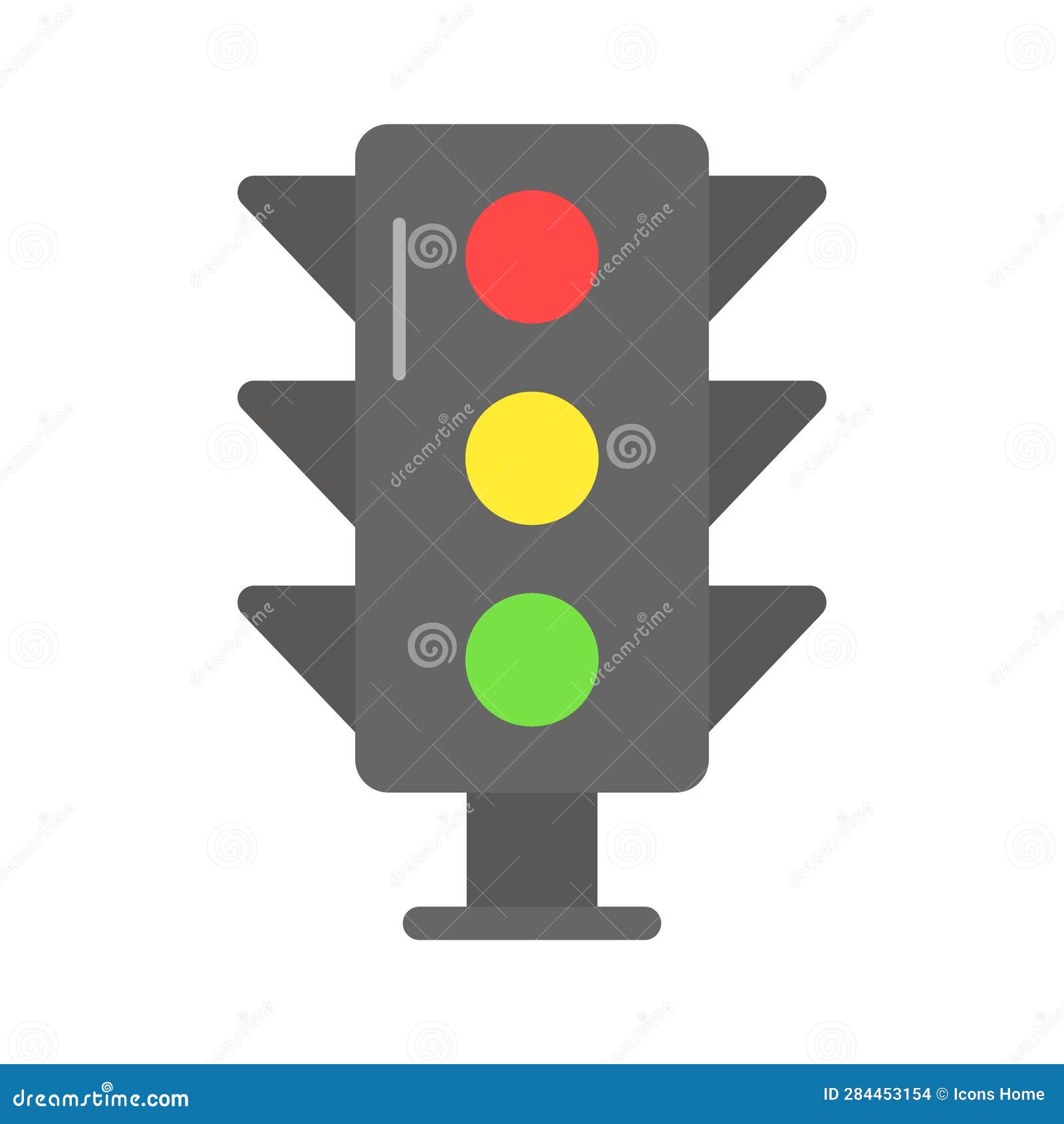 Beautifully Designed Vector of Traffic Signals, Traffic Lights Icon ...