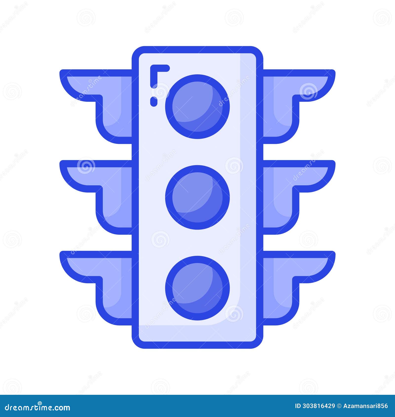 Beautifully Designed Vector of Traffic Signals, Traffic Lights Icon ...