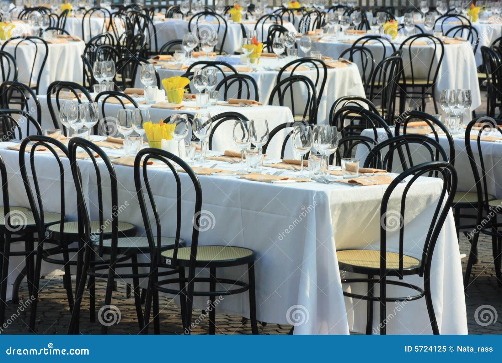 Beautifully laid tables stock image. Image of formal, seats - 5724125