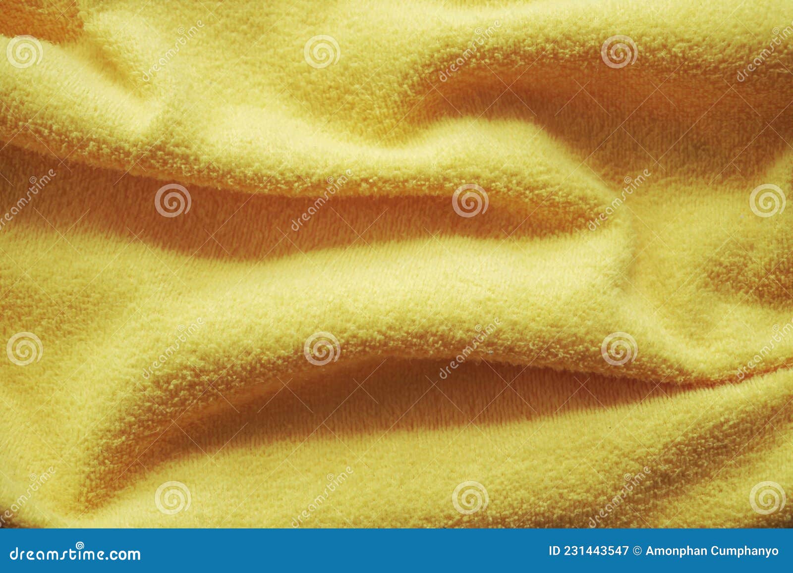 Beautifully Lit Yellow Fabric Texture for Background Stock Image ...