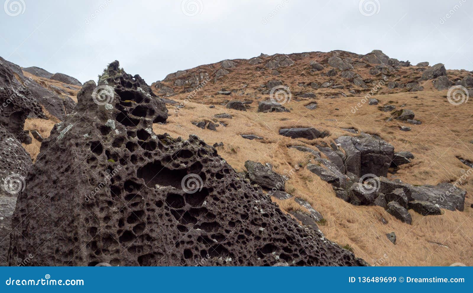 Beautifully Looking Corroded Rocks West Norway. Stock Image - Image of ...