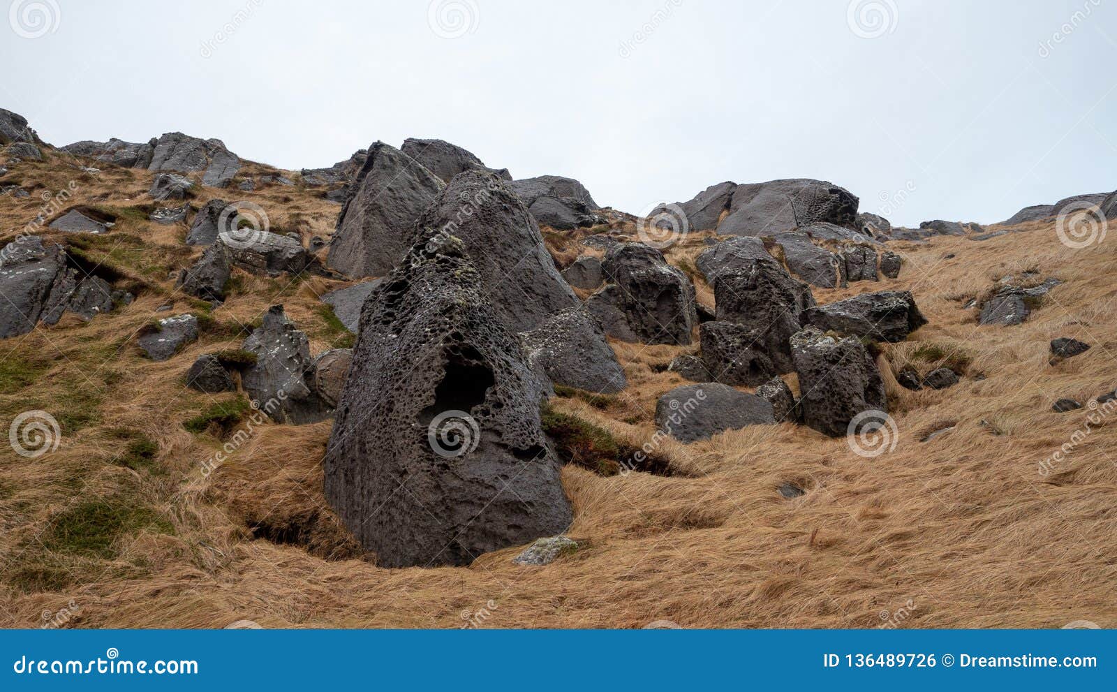 Nice Looking Corroded Rocks West Norway. Stock Photo - Image of boulder ...