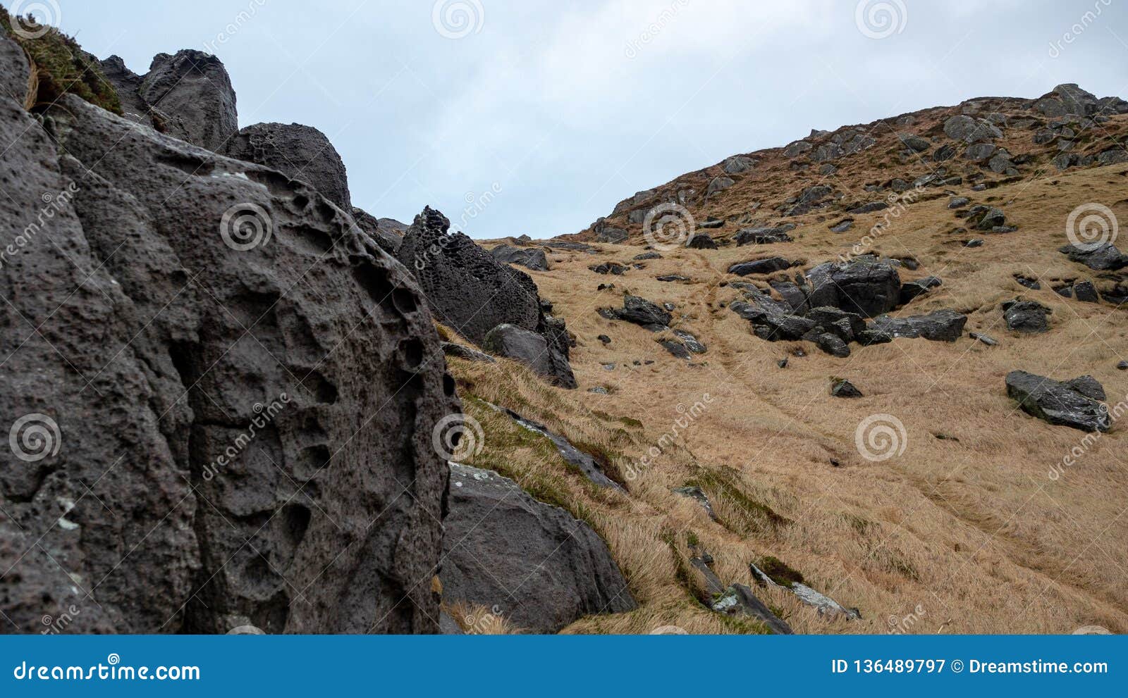 Beautifully Looking Corroded Rocks Stock Image - Image of grass, meadow ...