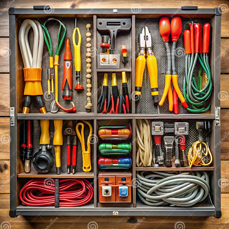 A Beautifully Organized Tool Chest Featuring Labeled Compartments for ...