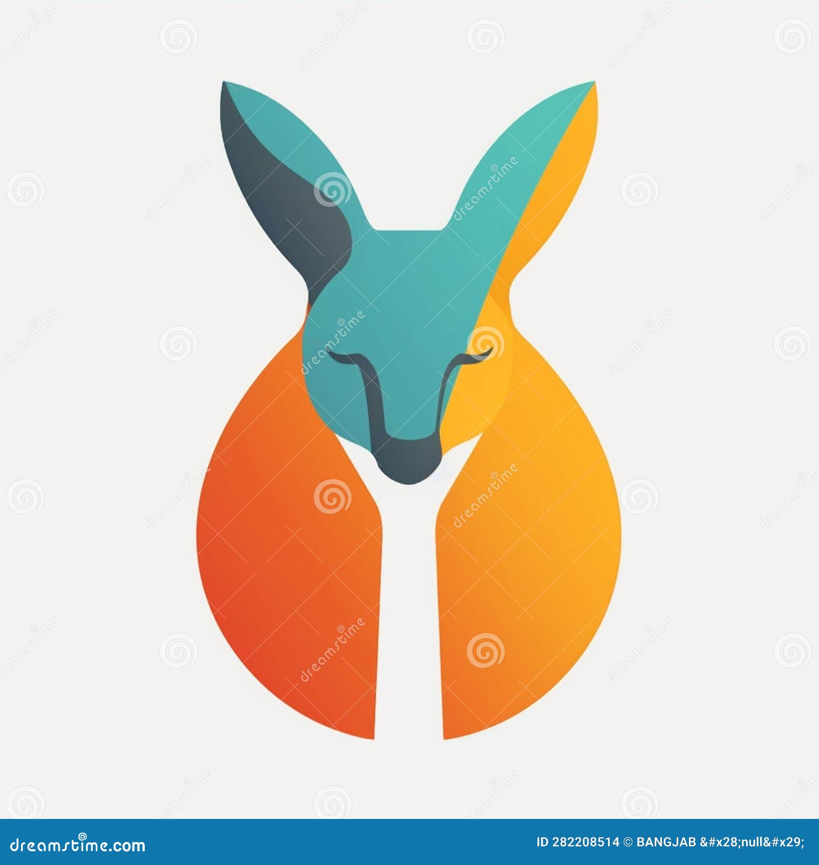 Beautifully Simple Kangaroo Logo Stock Illustration - Illustration of ...