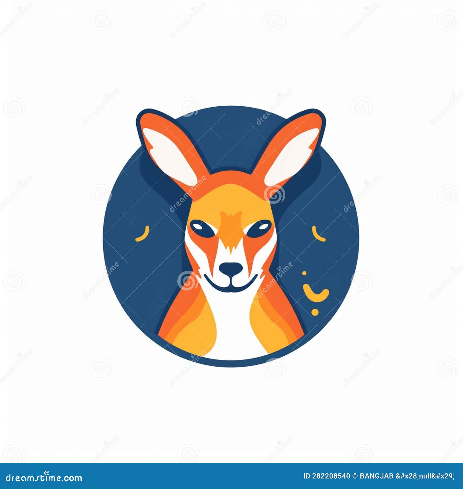 Beautifully Simple Kangaroo Logo Stock Illustration - Illustration of ...