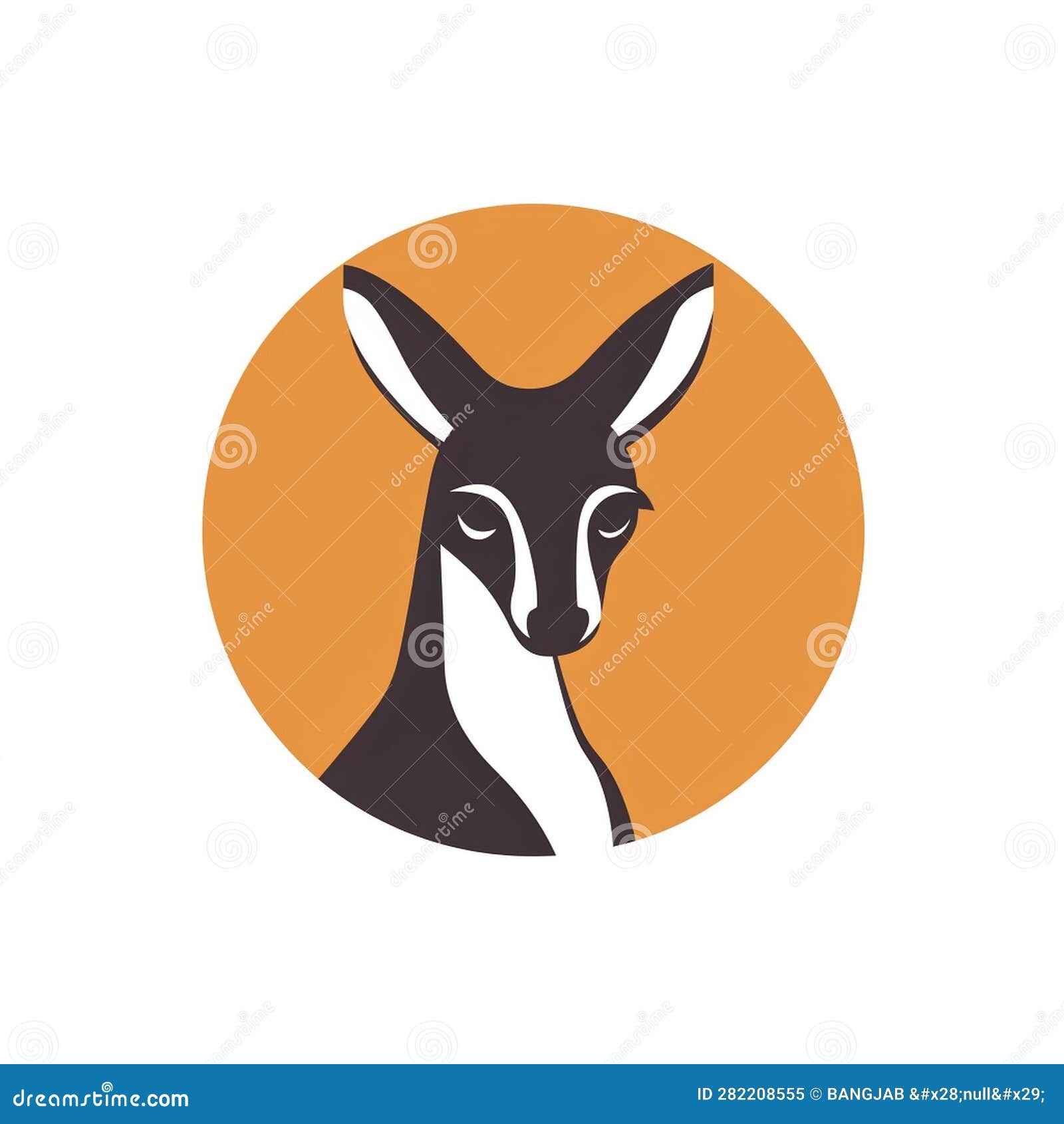 Beautifully Simple Kangaroo Logo Stock Illustration - Illustration of ...